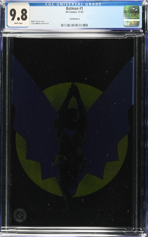 Batman 1 CGC Universal Series 9.8 Jorge Jimenez Variant A Foil Edition ...