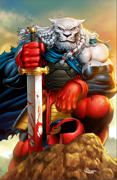 Invincible Universe: Battle Beast 1 Sajad Shah PCB Hobby Variant B Vir